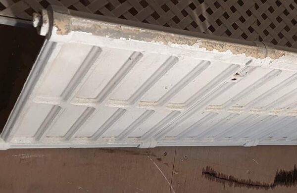 Refurbished radiator – JRB powder coating and shot blasting